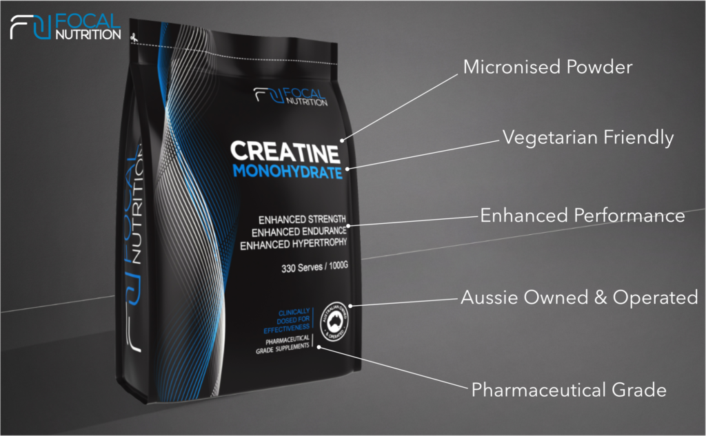 Creatine Monohydrate powder - Focal Nutrition